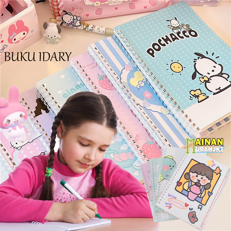 Jual FIGUREANS ATK BUKU TULIS DIARY SANRIO DINO BESAR MK-5148 BUKU TULIS DIARY A5 LUCU ...