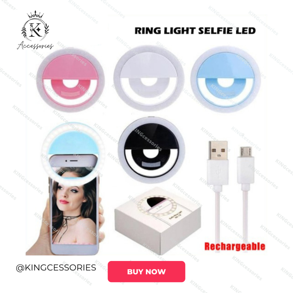 Jual SELFIE RING LIGHT LAMPU TAMBAHAN UNTUK SELFIE LAMPU LED SELFIE LAMPU RINGLIGHT Flash Charm ...