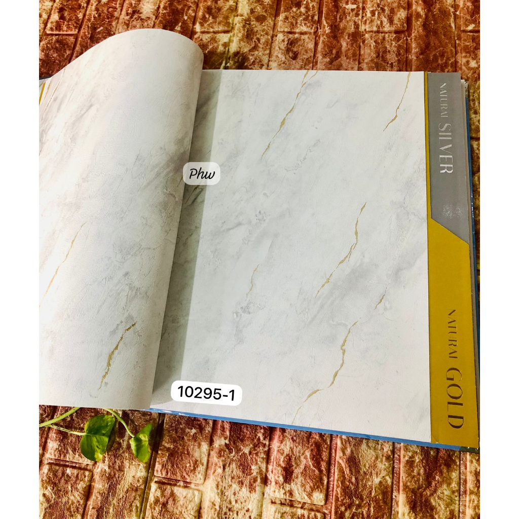 Jual WALLPAPER DINDING KOREA MARBLE GRANIT MARMER ABU LIST GOLD MODERN ...