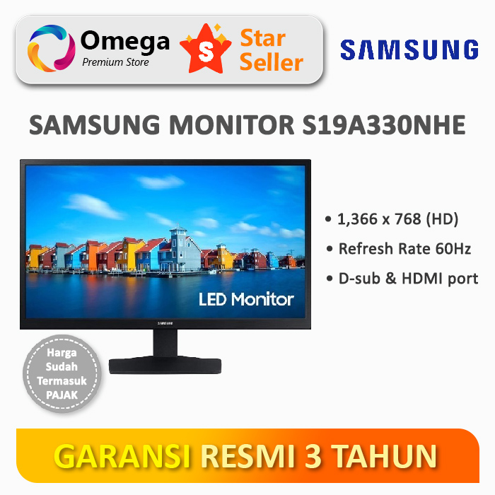 Jual Monitor Samsung LED S19A330/ LS19A330NHE Full HD 19" Inch | Shopee ...