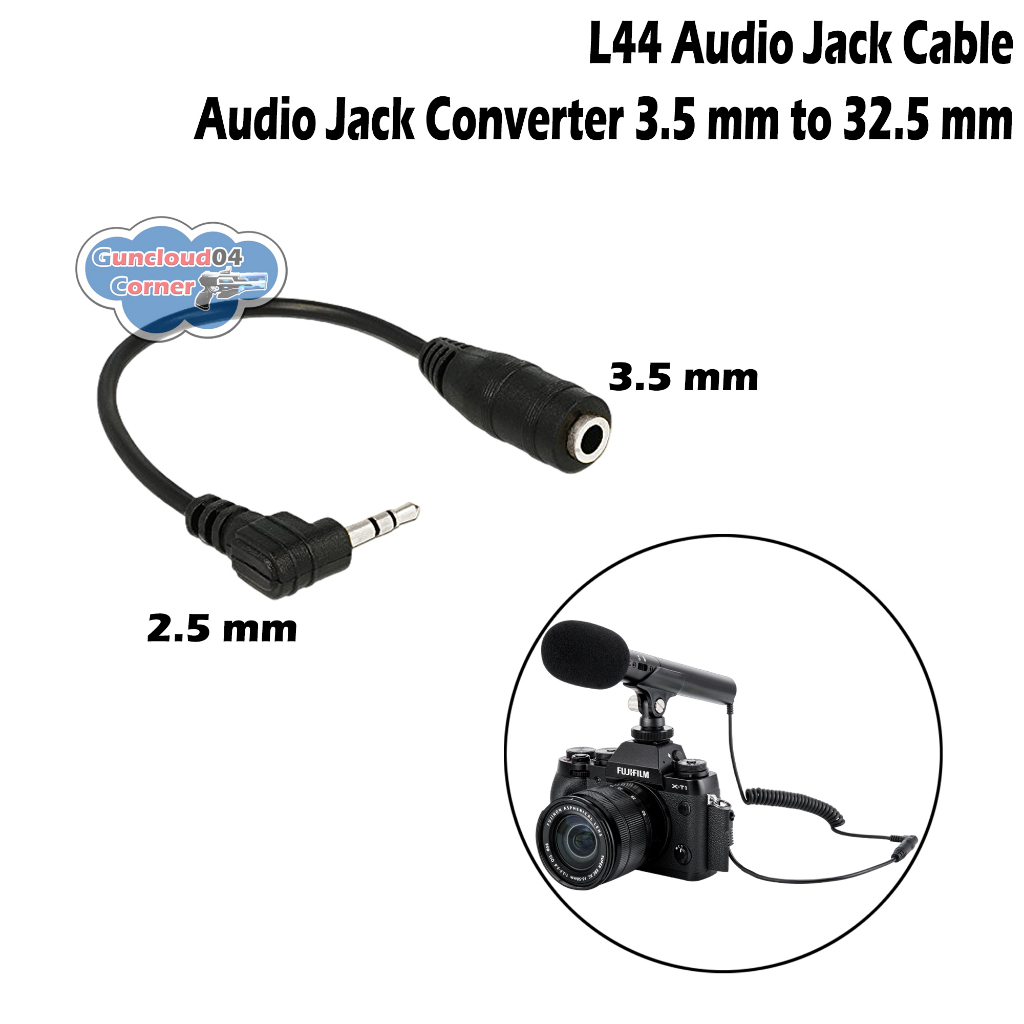 Jual L44 Audio Jack Cable 3.5 mm to 2.5 mm Kabel Colokan Converter ...