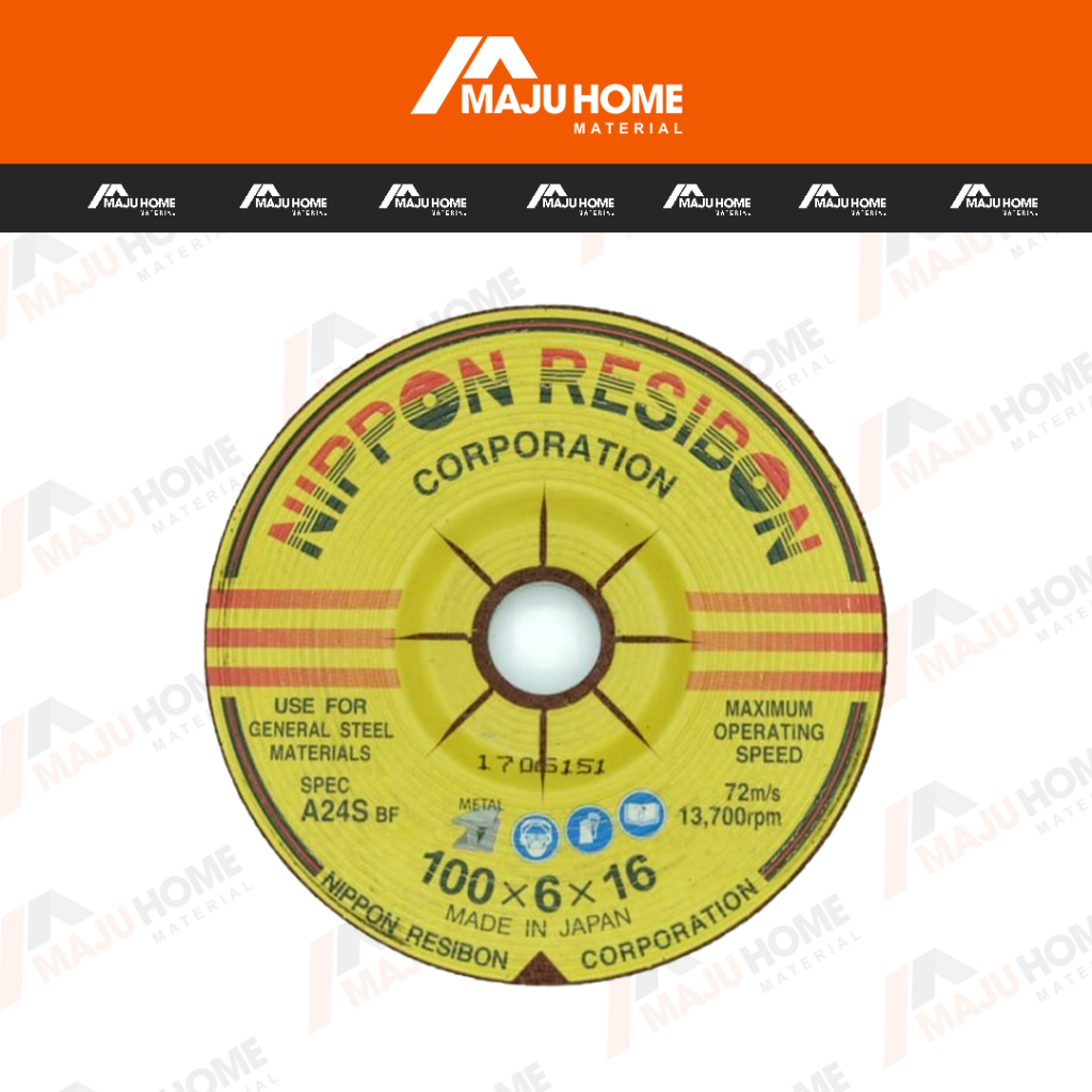 Jual Nippon Resibon Mata Gerinda Batu Slep 4" Inchi 100x6x16mm A24S BF ...