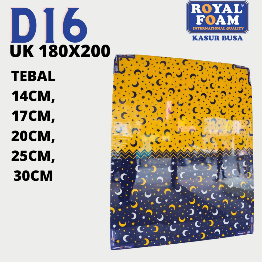 Jual KASUR BUSA YELLOW ROYAL FOAM GARANSI 10 TAHUN DENSITY 16 , BUSA ...