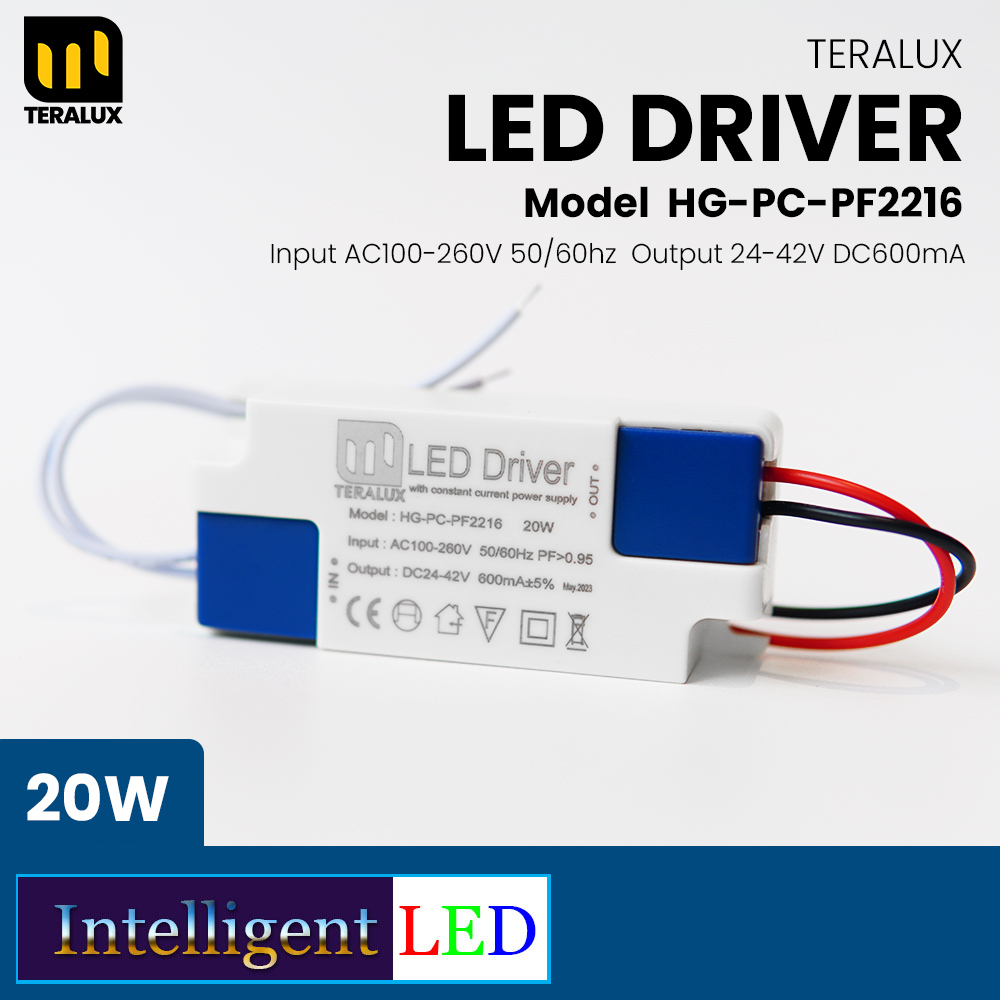 Jual TERALUX LED Driver Input 100-260VAC Output DC24-42V 600mA | Shopee ...