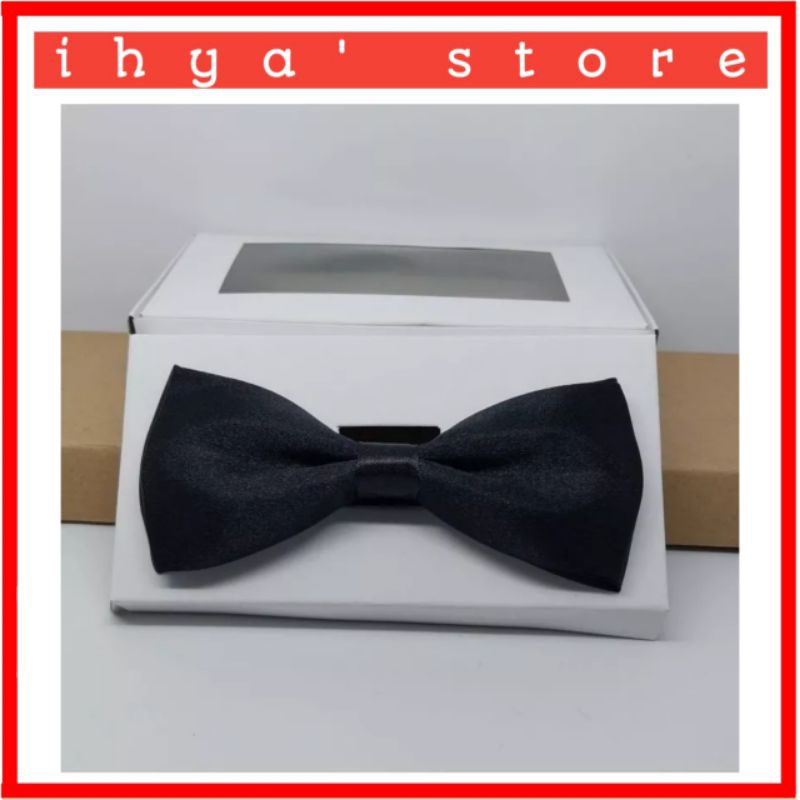 Jual Dasi Kupu Kupu Hitam FREE BOX Pria Wanita Remaja Dewasa | Shopee ...