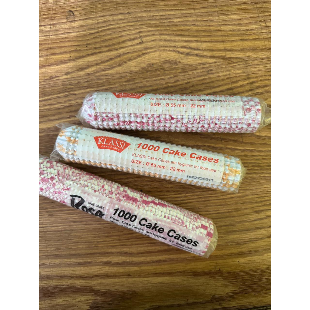 Jual cupcake cake case klassi 1000pcs ecer tray kertas tatakan kue cake ...
