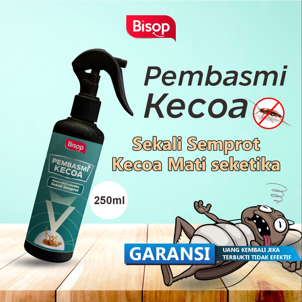 Jual BISOP Anti Kecoa Spray Pembasmi Kecoa Efektif Membunuh Kecoa ...