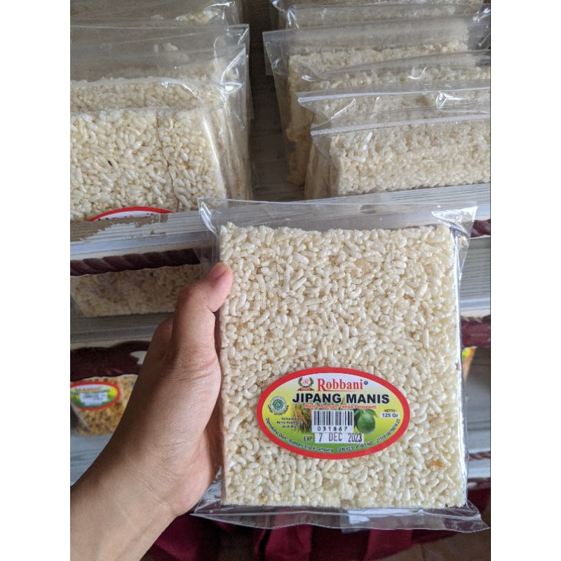 Jual Jipang Ketan Robbani Snack 125 gram Oleh-oleh Khas Lampung Cemilan ...