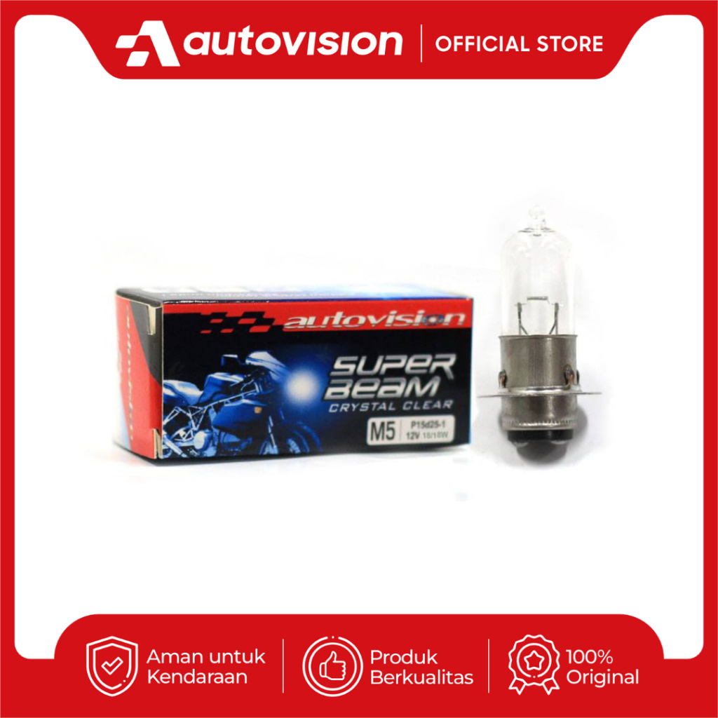 Jual Lampu Motor H6/M5-1/P15D25-1 Kuning/Standar Superbeam Crystal ...