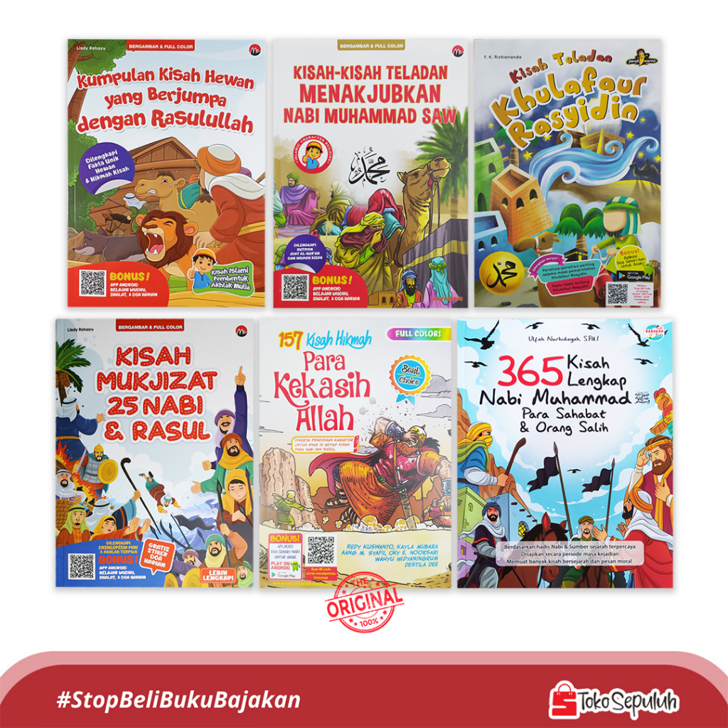 Jual BUKU ANAK ISLAMI 365 KISAH LENGKAP NABI MUHAMMAD PARA SAHABAT ORANG SALIH | Shopee Indonesia