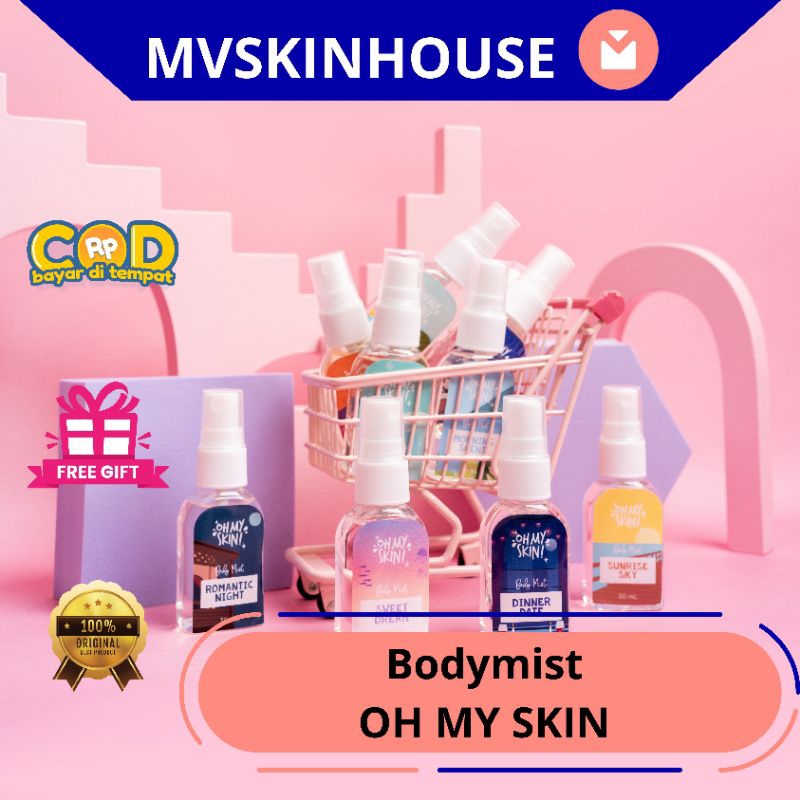 Jual (DIST RESMI) BODY MIST PARFUM BADAN OH MY SKIN! | Shopee Indonesia