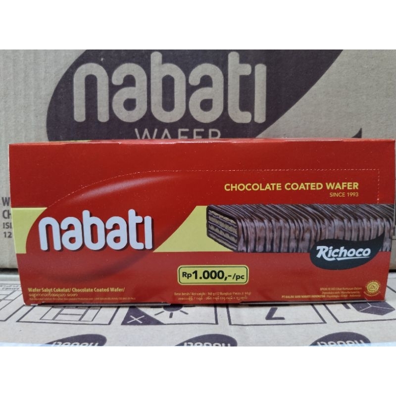 Jual NABATI CHOCOLATE COATED WAFER 14g | Shopee Indonesia