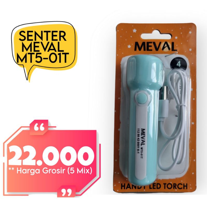Jual SENTER GENGGAM MEVAL MT5-01T 1W | Shopee Indonesia