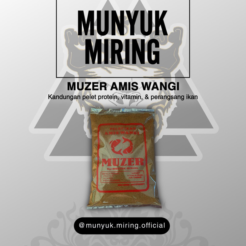 Jual PELET IKAN AMIS WANGI | MERK MUZER | PRODUK BY MUNYUK MIRING | Shopee Indonesia