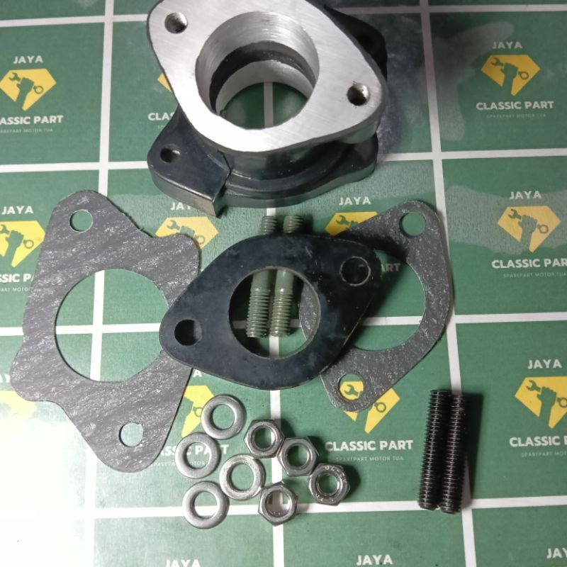 Jual PAKET INSULATOR 439 GL 100 & CB 100 MANIPUL-INTAKE-MANIFOLD KARET KARBURATOR GL100 GL125 ...