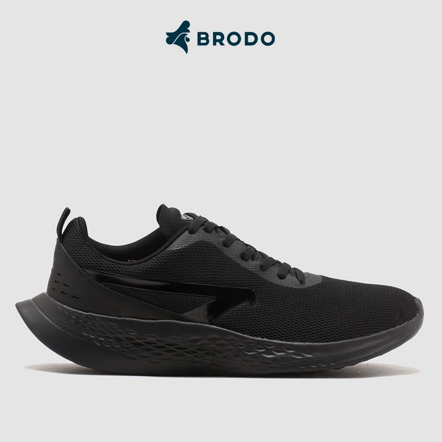 Jual BRODO Active Sprint 2.0 Full Black Original Sepatu Sneakers Sport ...