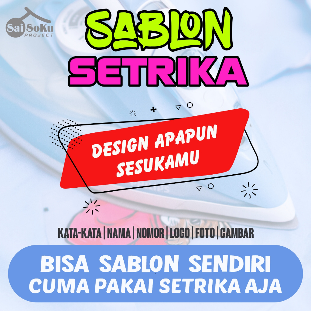Jual Sablon Setrika Custom DTF Polyflex Satuan / Meteran Stiker Sablon ...