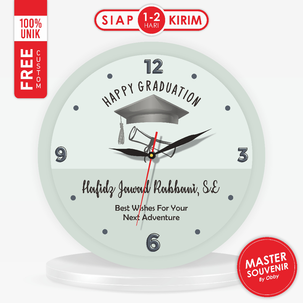 Jual Master Souvenir By Obby - Jam Meja Unik Custom Nama Karakter ...