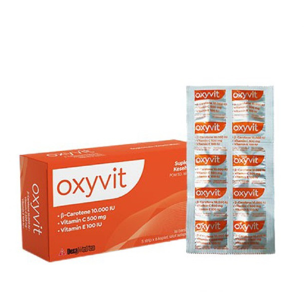Jual Oxyvit Box 30 Tablet - untuk Kebutuhan Vitamin A, C, E & Daya ...
