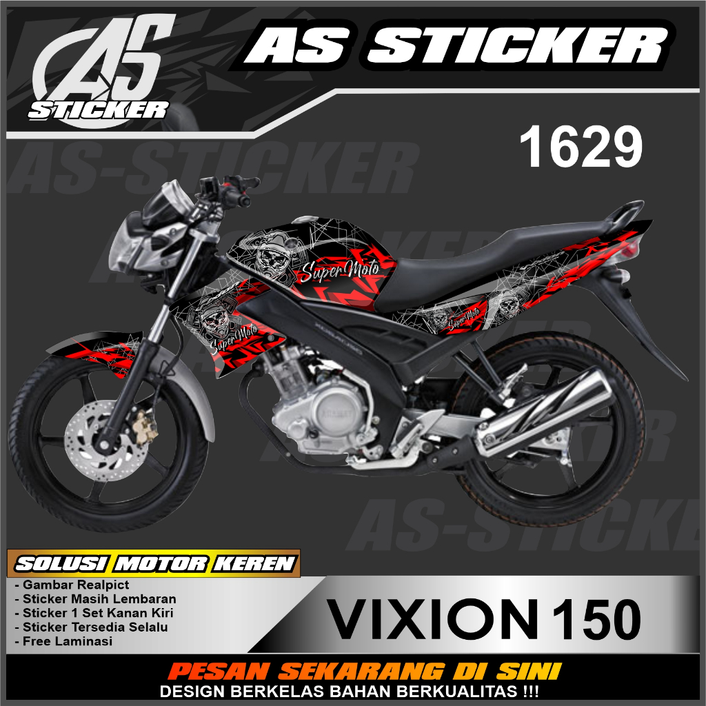 Jual 1629a Decal Sticker Variasi Motor Yamaha Vixion Old/Lama Desain ...