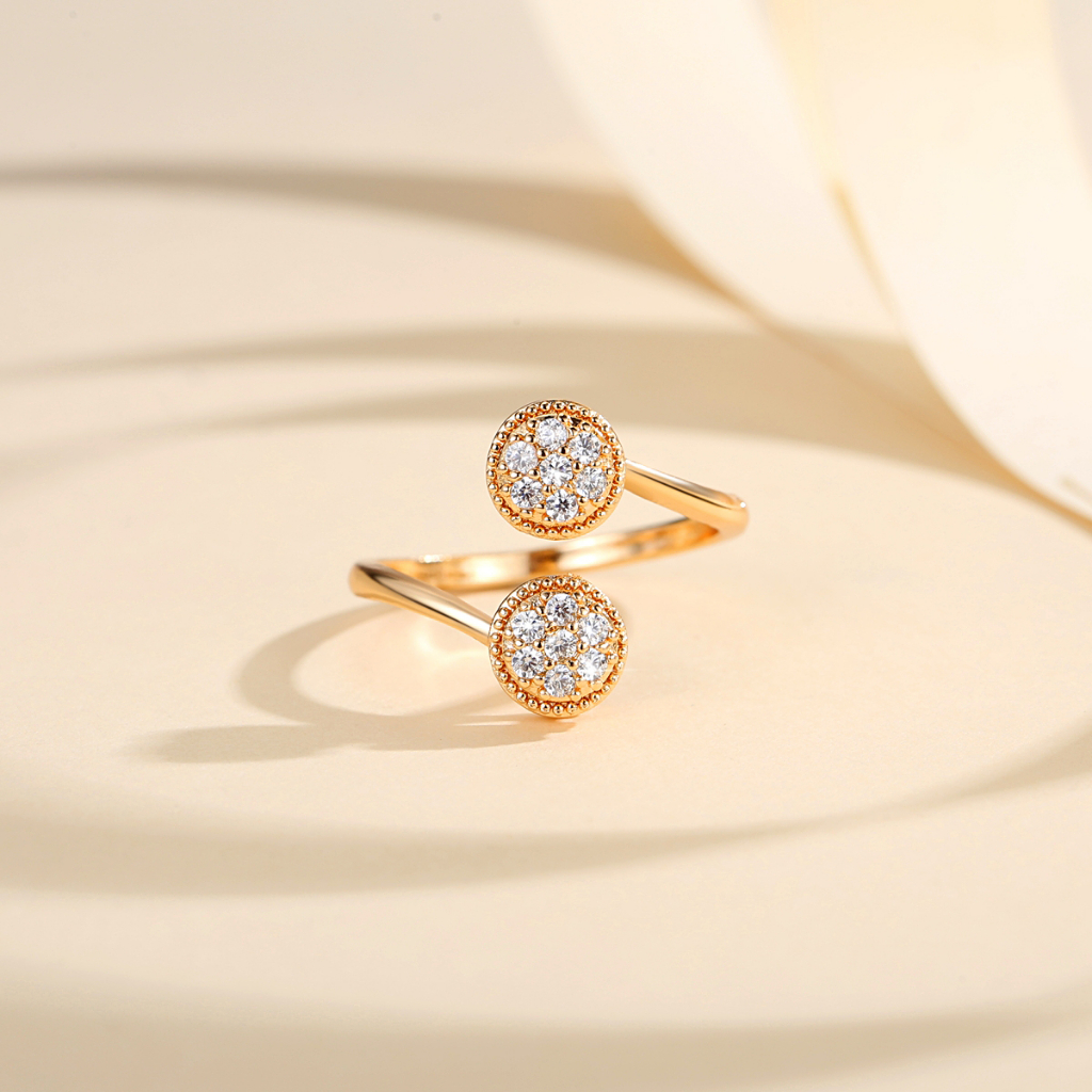 Jual Lanme Jewelry Cincin Wanita Bahan Titanium Steel Warna Anti Karat Hias Kristal Berlian Gaya ...