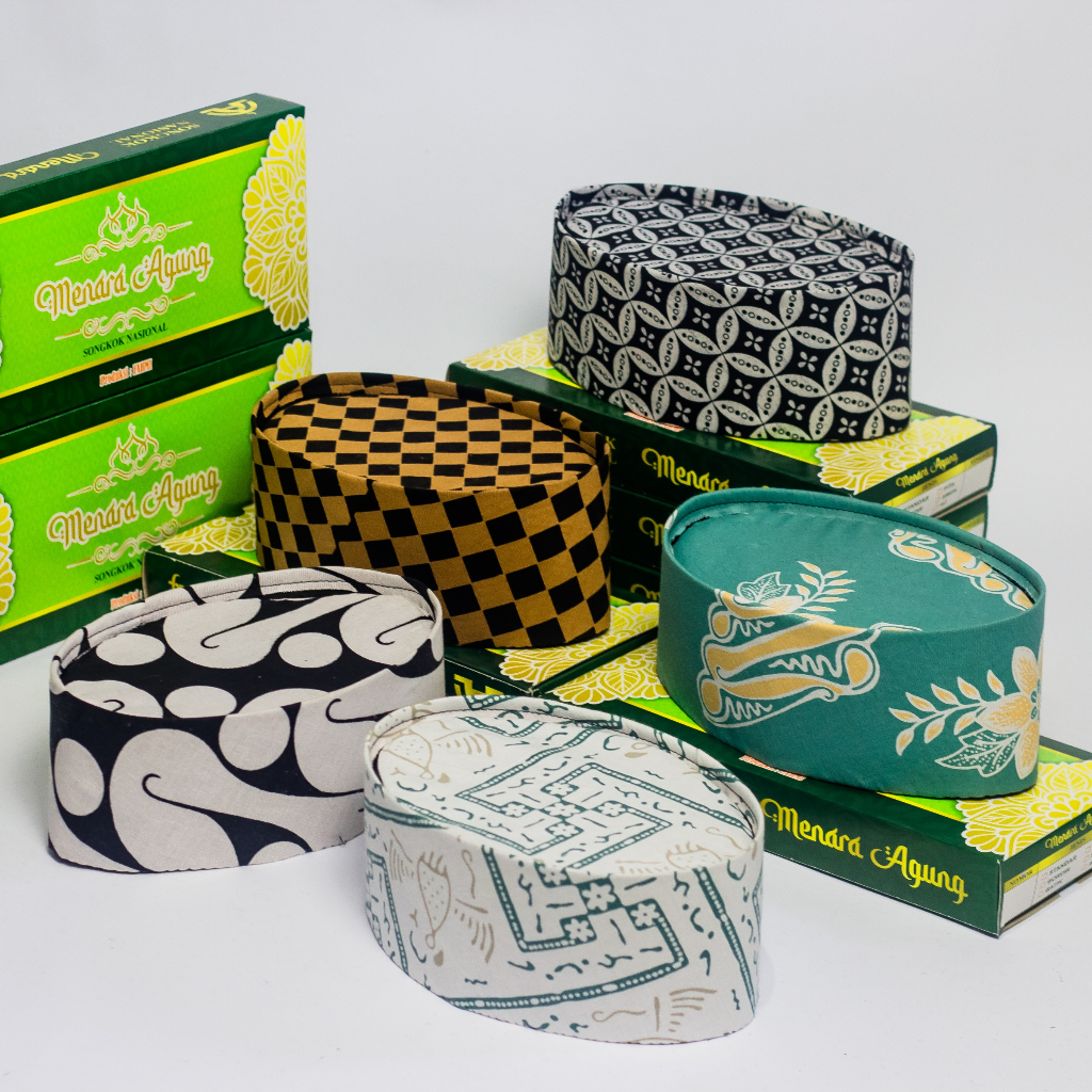Jual Peci Batik Terbaru Kopiah Songkok Pria Anak Dan Dewasa Motif Kain ...