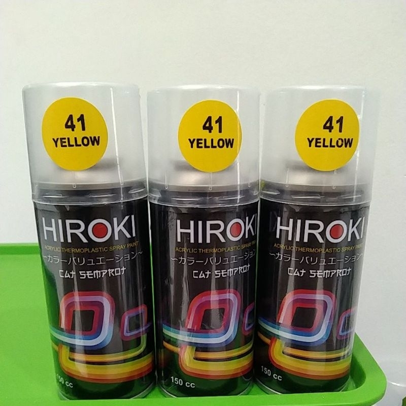 Jual pilok pilox cat semprot hiroki 150cc yellow 41 kuning cerah kuning ...
