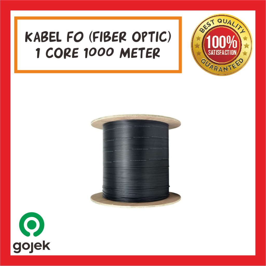 Jual Kabel FO 1 Core Fiber Optic Dropcore FTTH 1000 Meter (1 Roll) | Shopee Indonesia