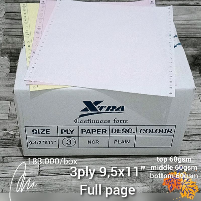 Jual Kertas Continuous Form 3ply 9.5x11" TANPA PEMBAGIAN | Shopee Indonesia