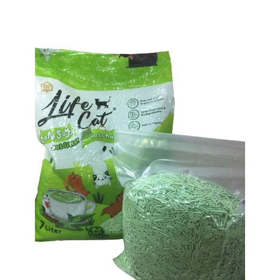 Jual Pasir Kucing Tofu Soya LIFE CAT ( REPACK 1 KG ) | Shopee Indonesia