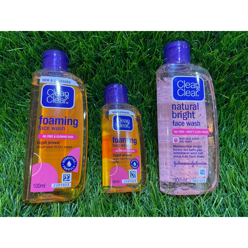 Jual Clean & Clear Face Wash Kemasan BOTOL gepeng ( 50ml & 100ml ...