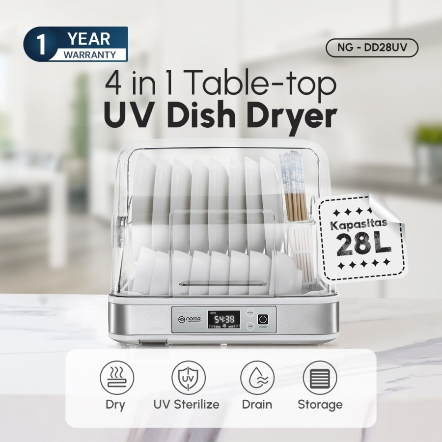 Jual NORGE 4in1 Table Top UV Dish Dryer & Sterilizer 28L/45L/52L ...