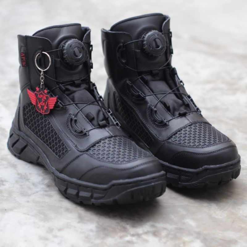 Jual Sepatu Pdl Tali Putar Sarang Tawon Model Pendek Dan Tinggi Kulit ...