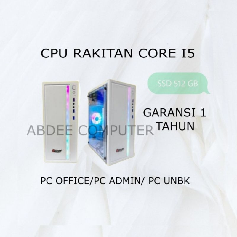 Jual Cpu Rakitan Pc core i5 Ram 8Gb Ssd 512 Gb Pc Core i5 | Shopee ...