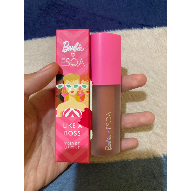 Jual ESQA X Barbie Velvet Lip Tint Shade Peach perfect | Shopee Indonesia