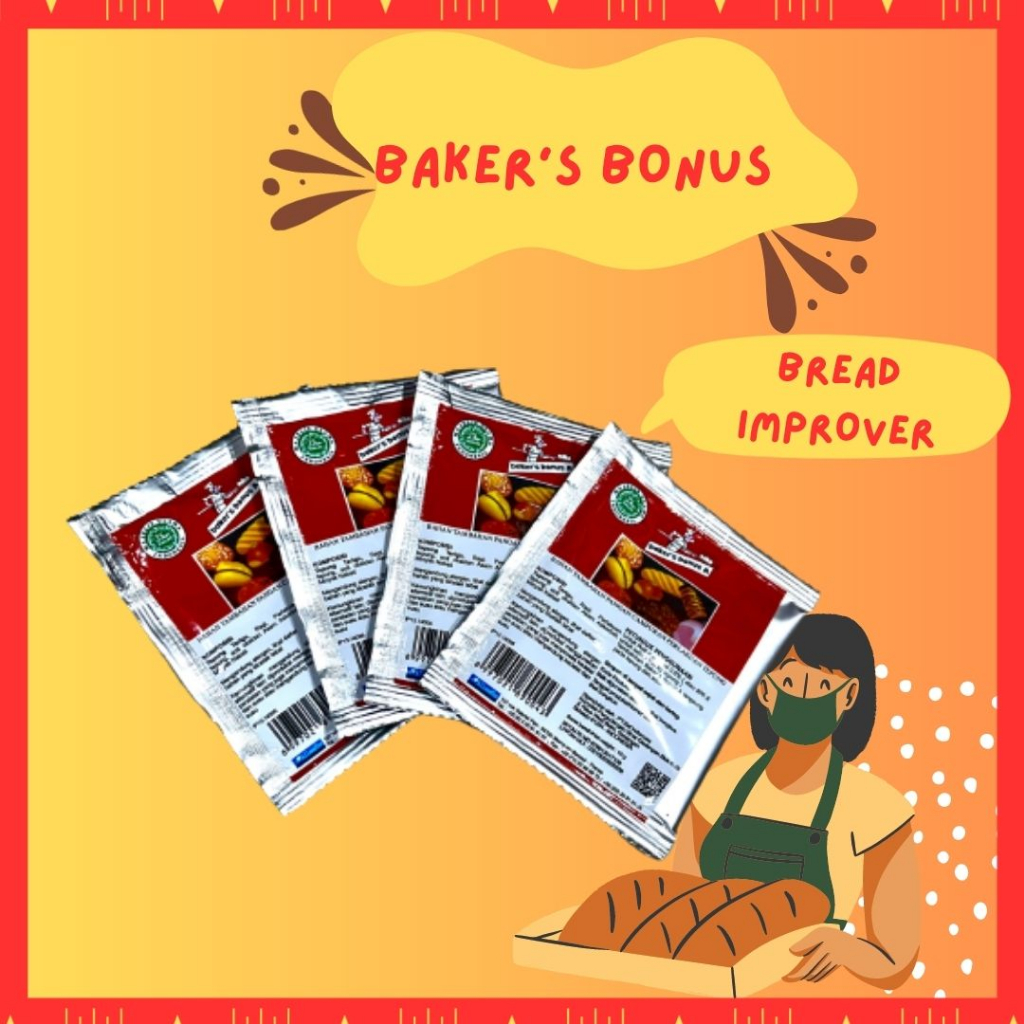 Jual Bakers bonus Bread Improver 10g | Shopee Indonesia