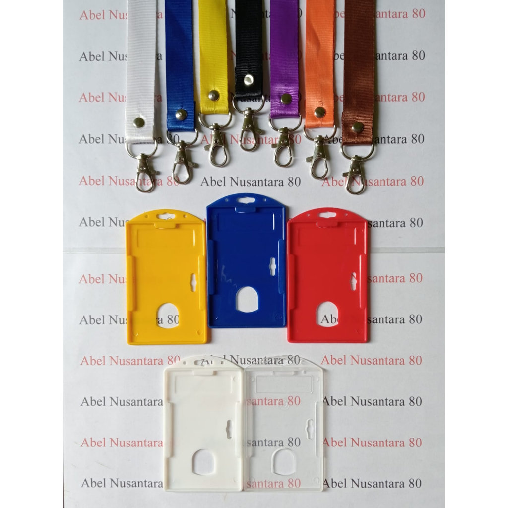 Jual Paket Casing ID Card Plastik EvBes dengan Tali Kait 2cm Polos ...