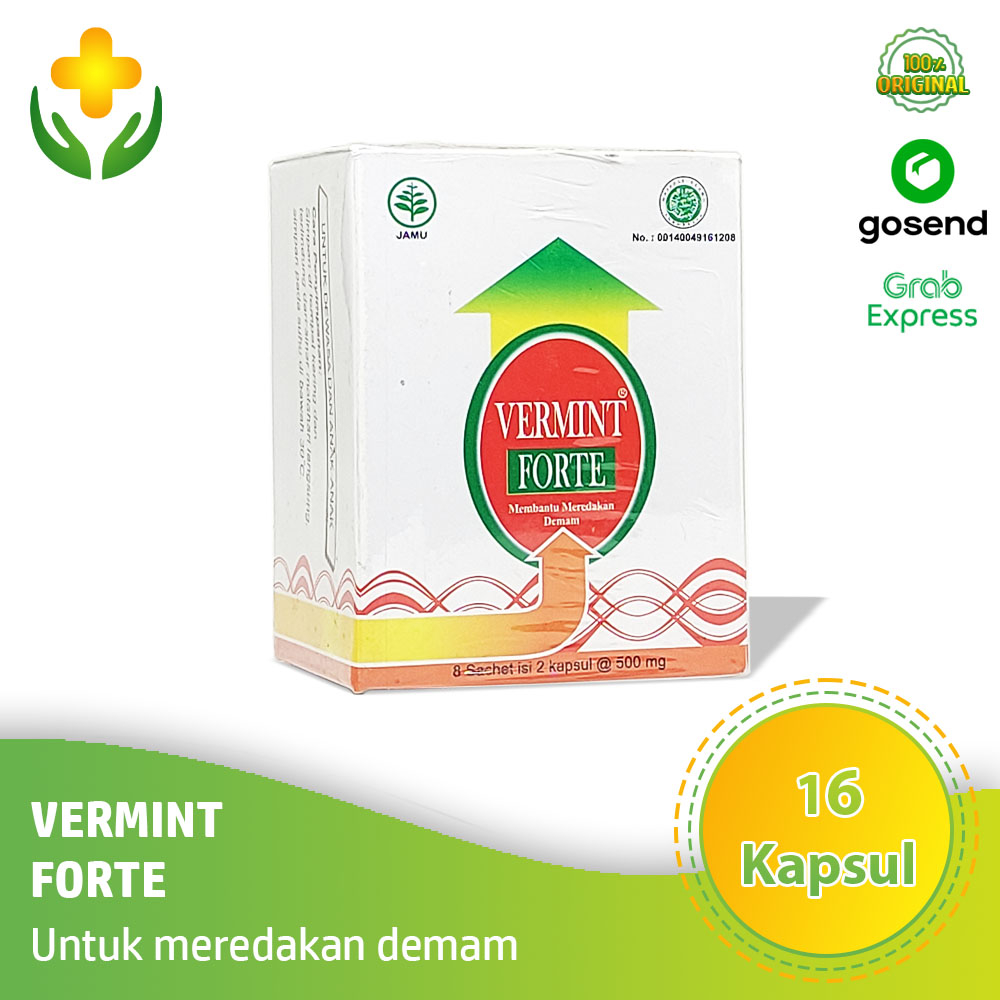 Jual Vermint Forte 8 Sachet @ 2 Kapsul Obat Demam Menaikkan Trombosit ...