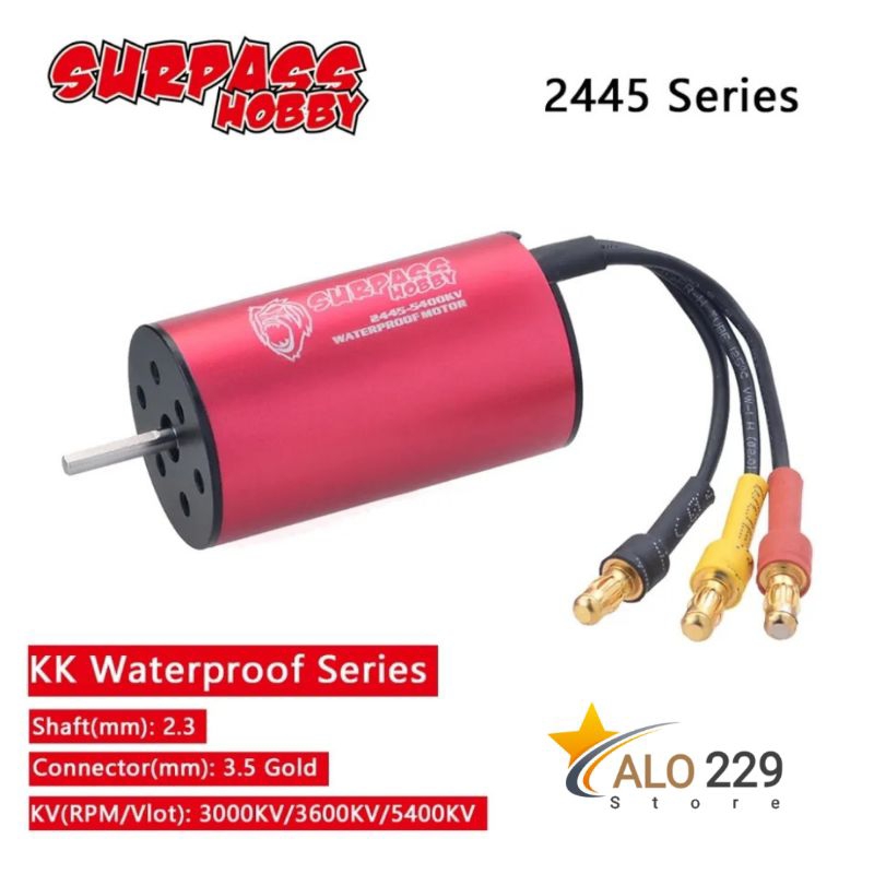 Jual SURPASS HOBBY BRUSHLESS MOTOR 2445 3600KV | Shopee Indonesia