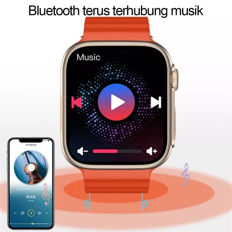 Jual New 2023 T800 Ultra Bluetooth Smartwatch 1.99 inch HD Screen Full ...