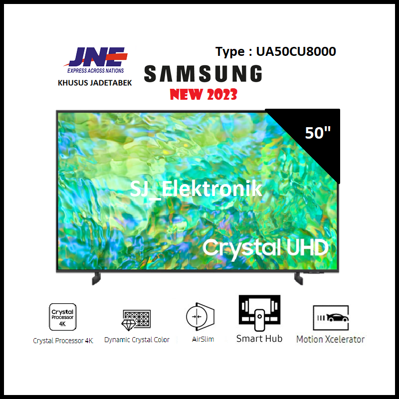 Jual LED TV Samsung 50CU8000 - 50 Inch UA50CU8000 Smart TV Crystal UHD 4K | Shopee Indonesia