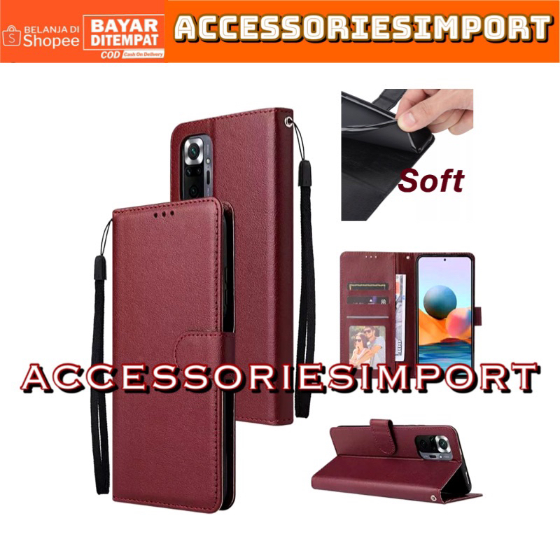 Jual LEATHER CASE WALLET XIAOMI REDMI NOTE 14 14PRO 13 13PRO 12 12PRO 11 11PRO 10 4G 5G 10S ...