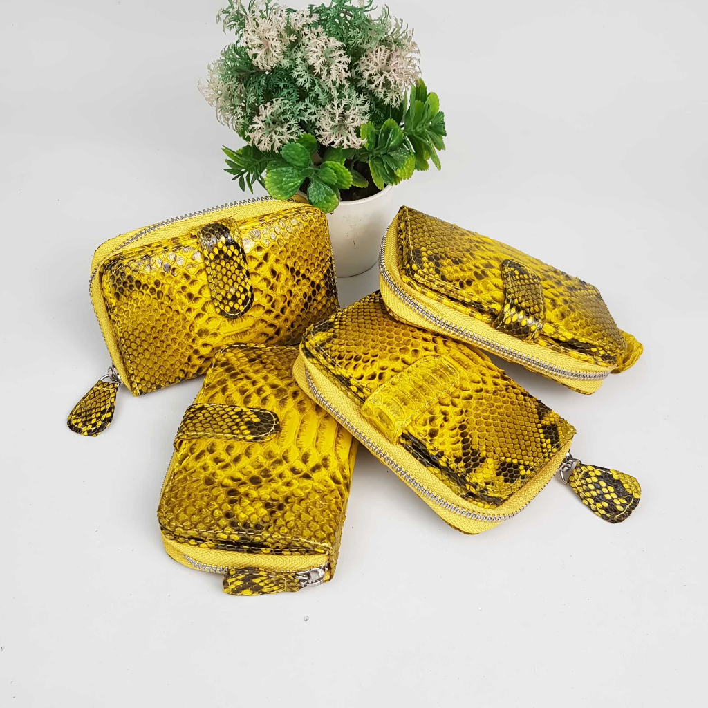 Jual Dompet Koin Lipat Kulit Ular Asli Handmade Bali | Shopee Indonesia