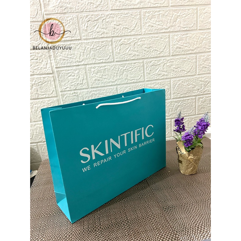 Jual Paper Bag Skintific Paper Bag Pembungkus Kado | Shopee Indonesia