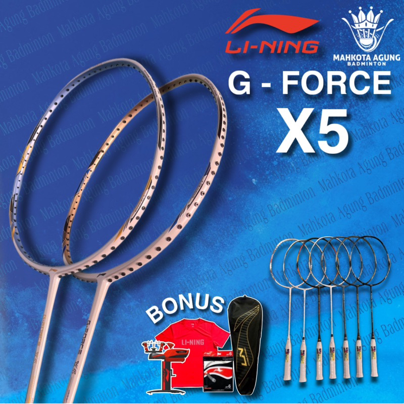 Jual Raket BADMITON bulutangkis LiNing G-Force X-5 ORIGINAL / G FORCE ...