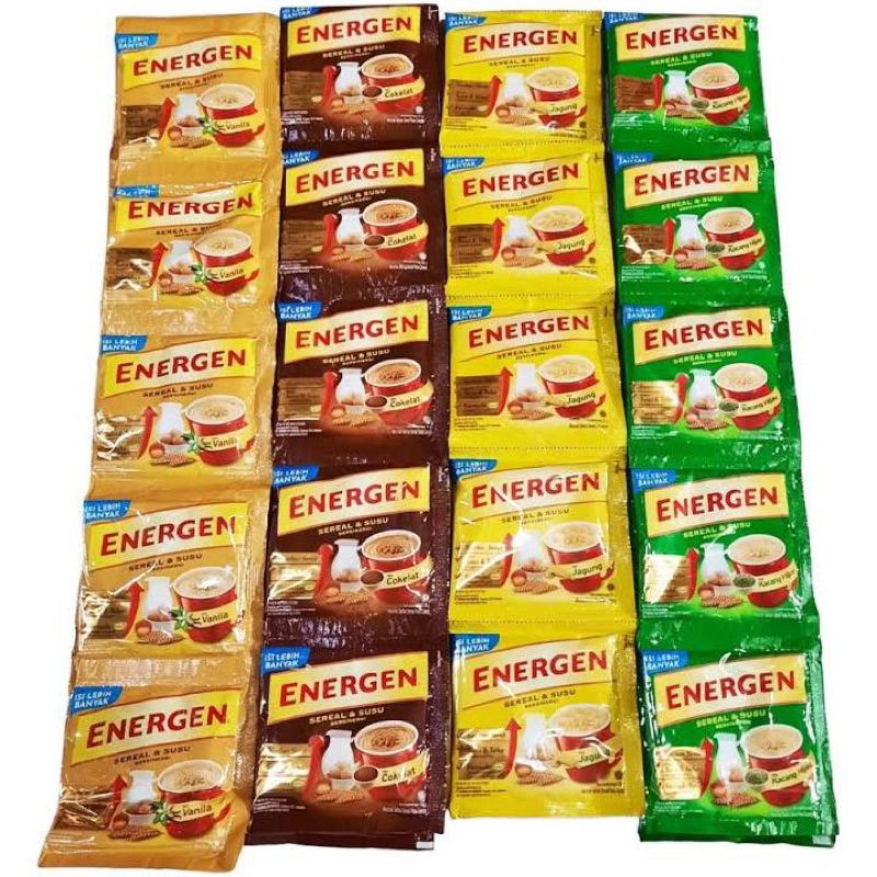 Jual ENERGEN SACHET RENCENG ALL VARIAN | Shopee Indonesia