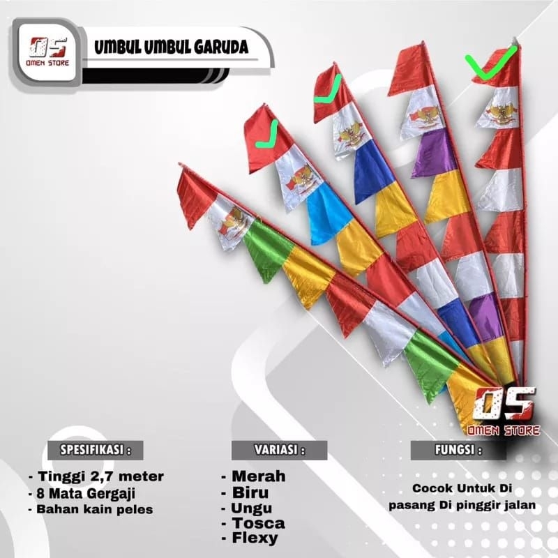 Jual Bendera Umbul Umbul Merah Putih 17 Agustus | Shopee Indonesia