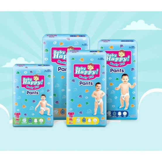 Jual popok bayi Baby Happy Pants S38+2, M32, L28,XL26, XXL24 | Shopee Indonesia