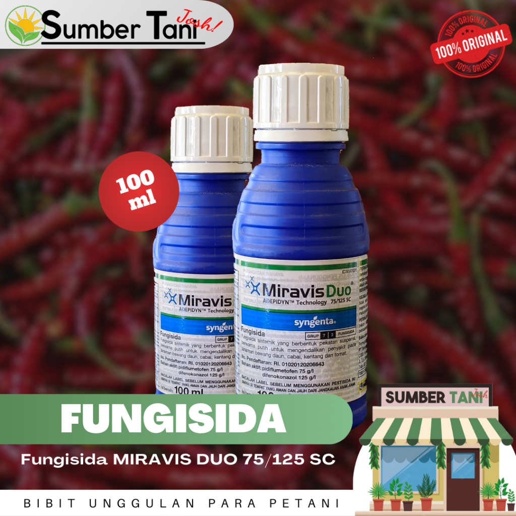 Jual Fungisida MIRAVIS DUO 75/125SC Kemasan 100ml Syngenta | Shopee ...