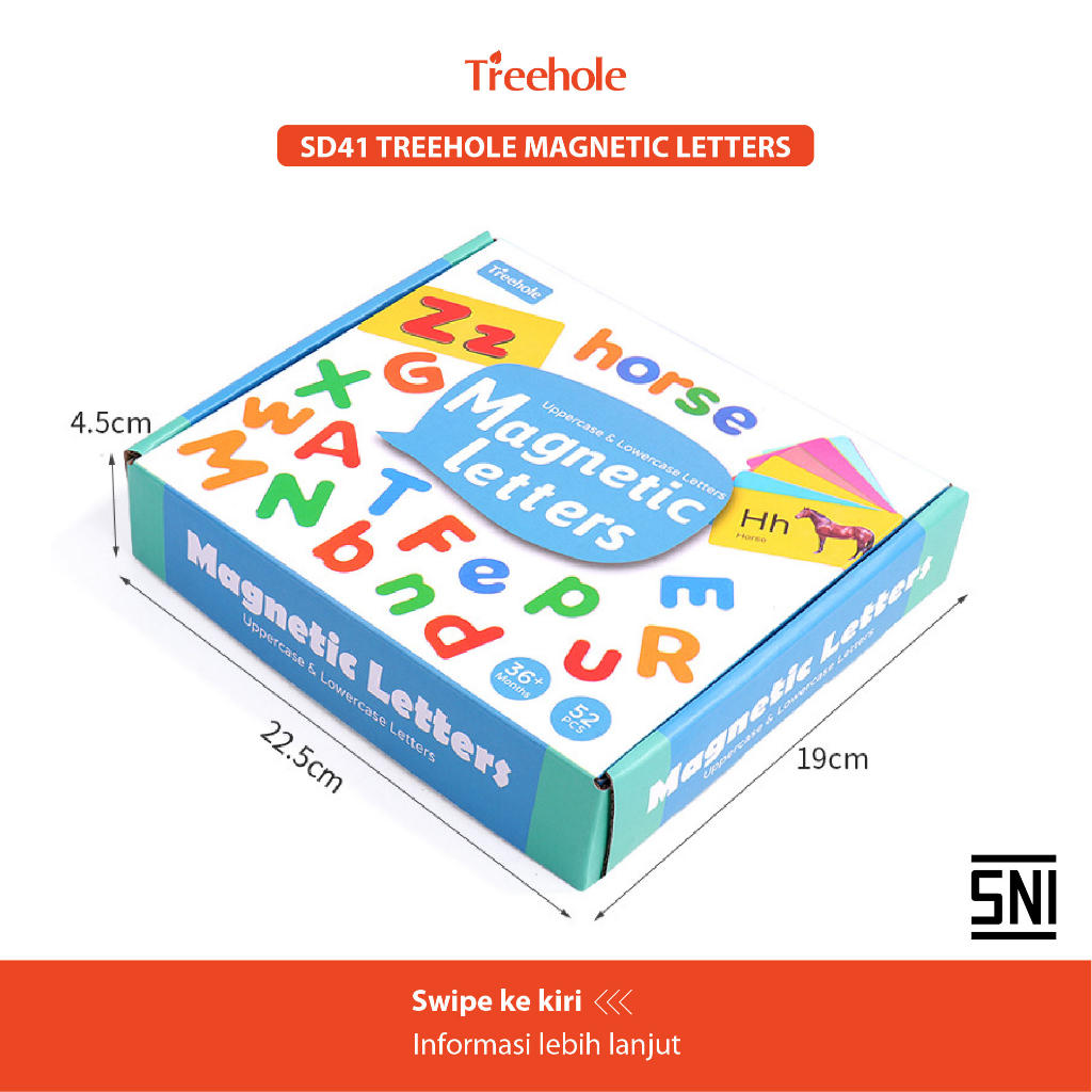 Jual Beringin Toys - TREEHOLE Magnetic Letters / Mainan Edukasi Alfabet ...